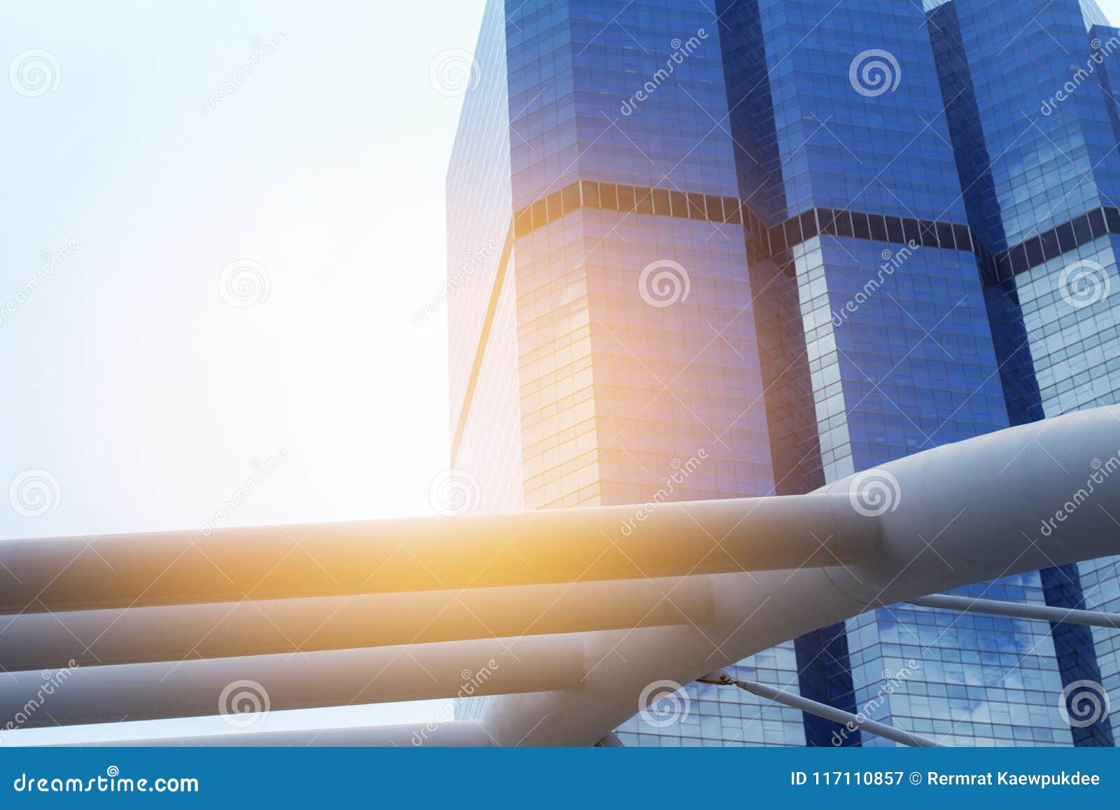 Bridge and Building at Sky. Stock Image - Image of bridge, landmark ...