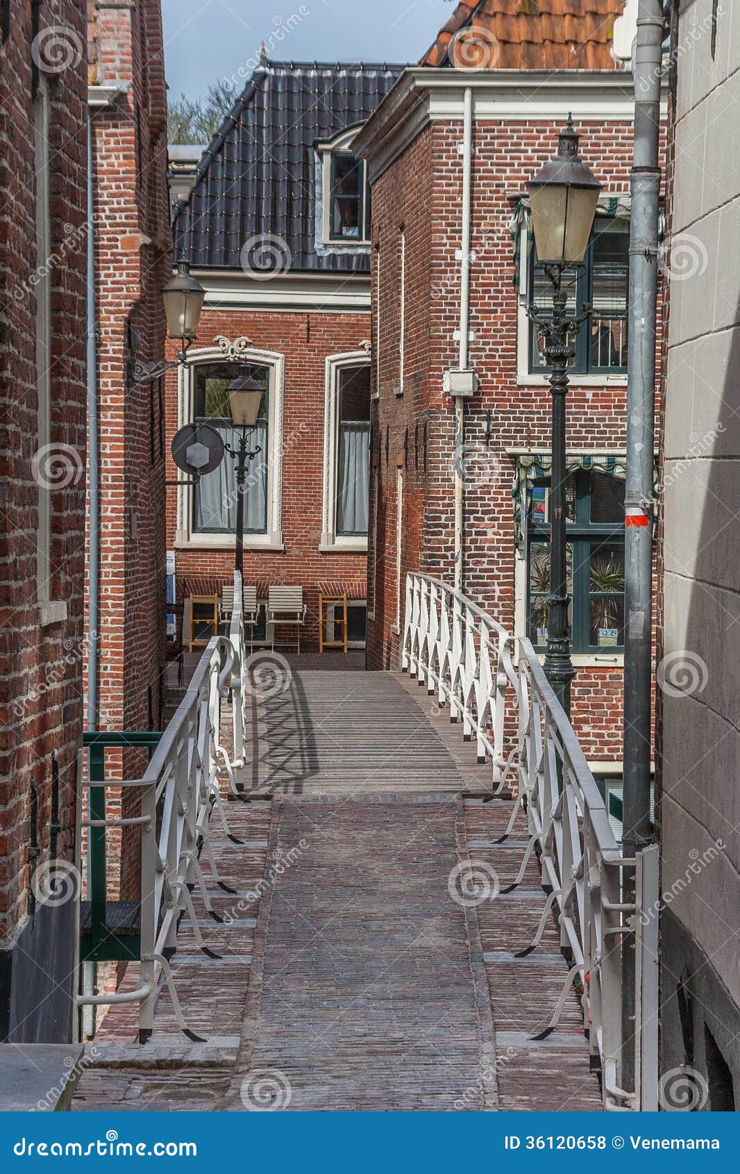 Bridge in the Old Center of Appingedam Stock Photo - Image of house ...