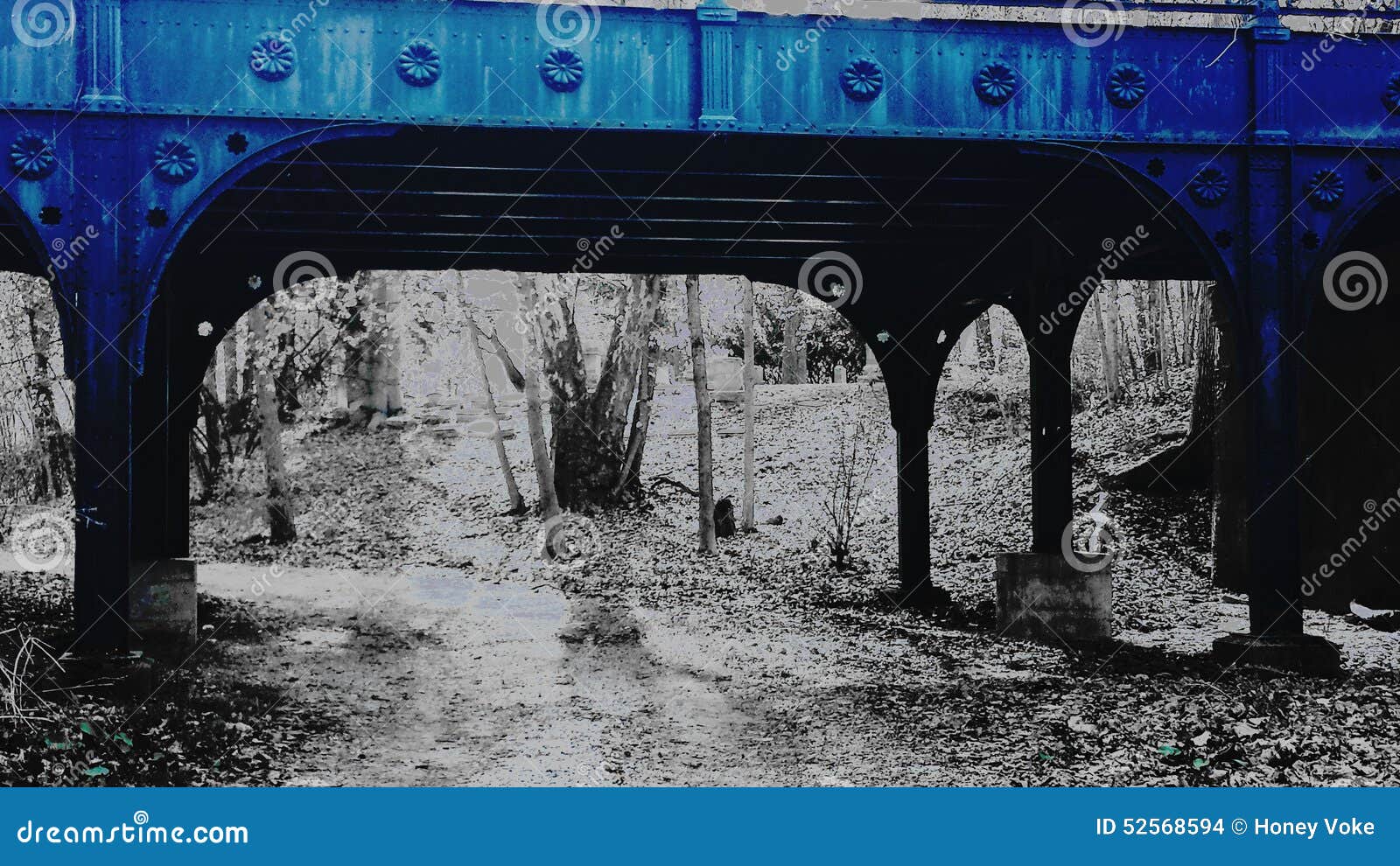 Bridge stock photo. Image of cemetery, blue, walking - 52568594