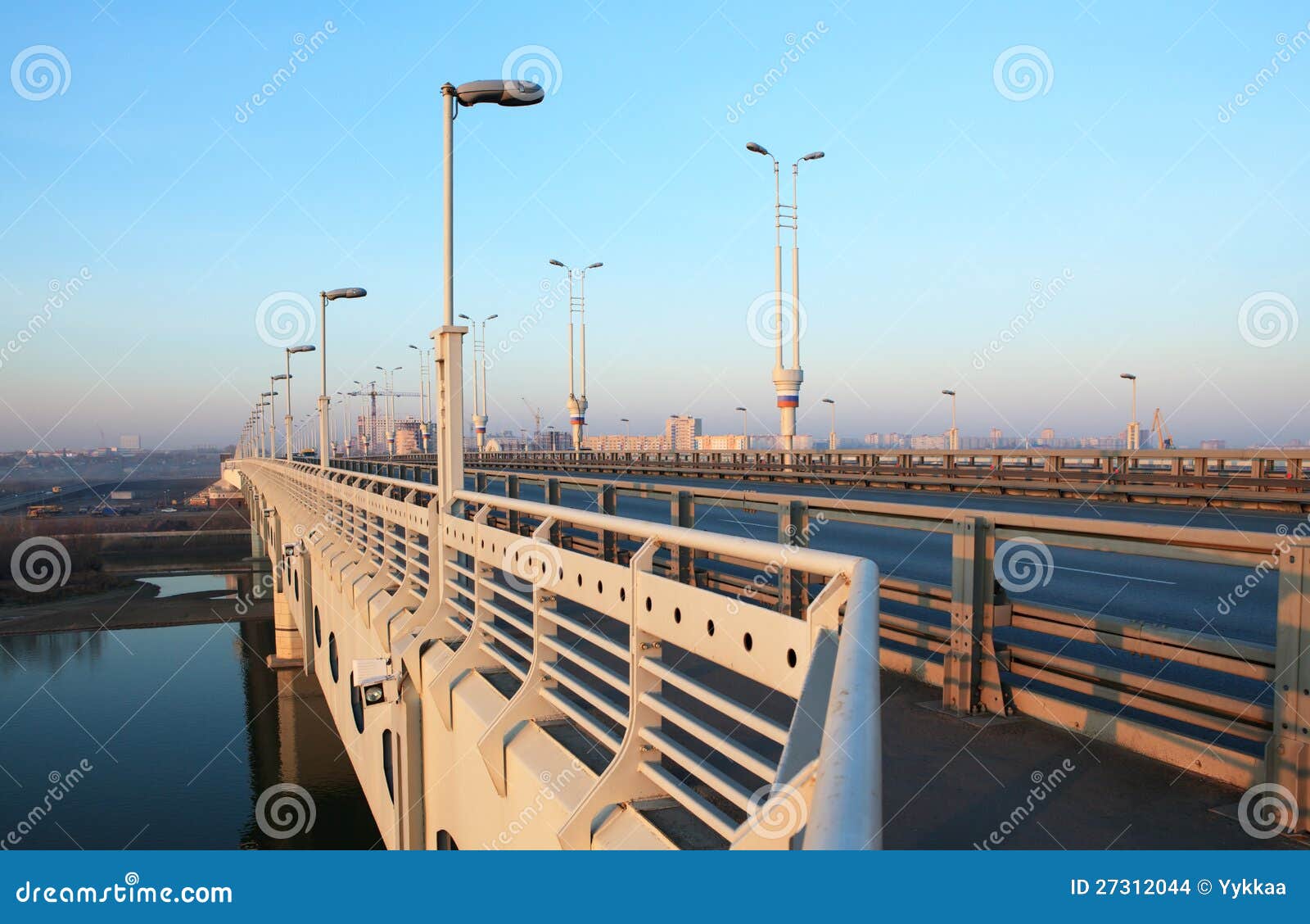 Bridge in Omsk. stock photo. Image of detail, russia - 27312044
