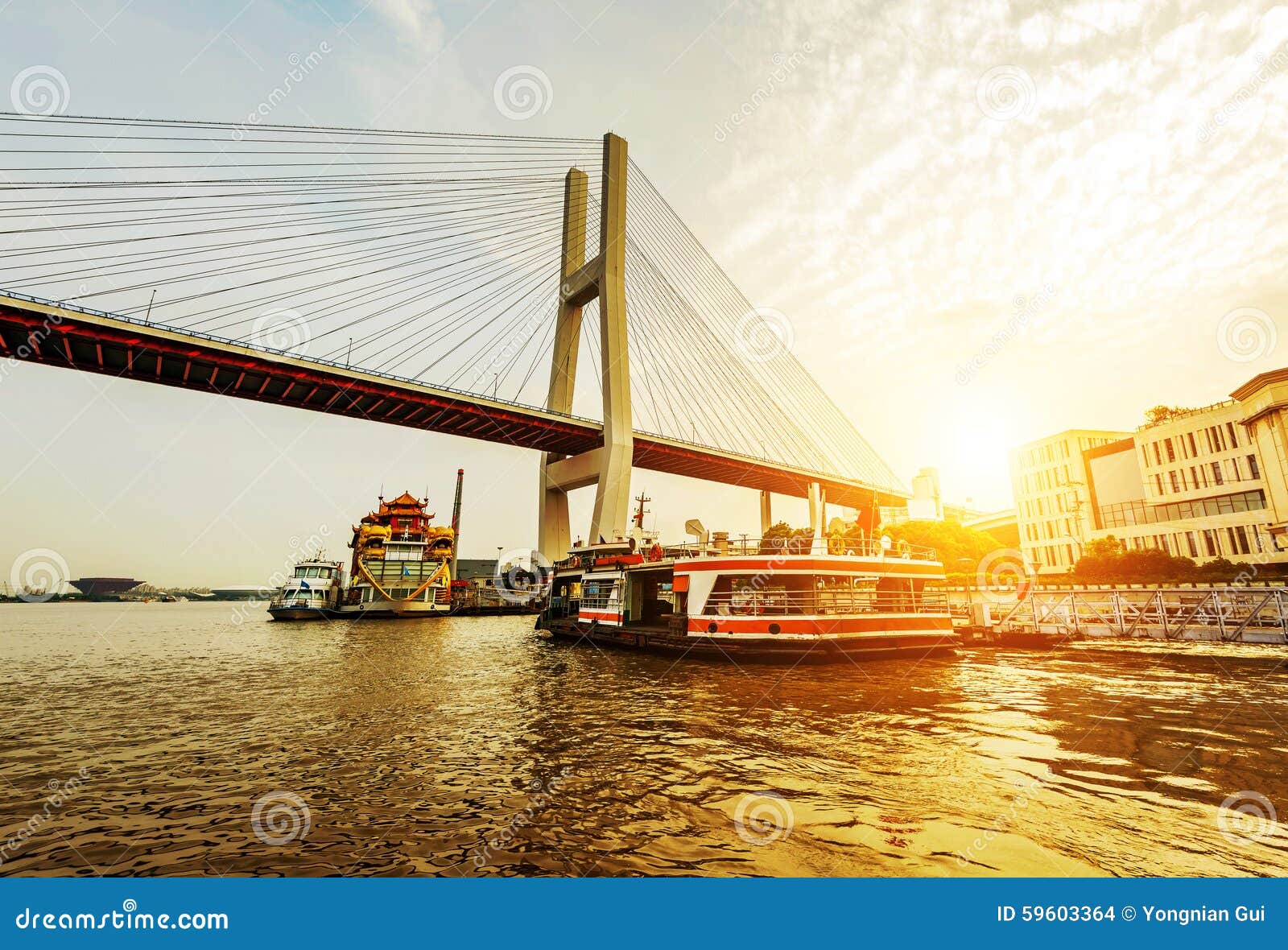 Bridge stock photo. Image of construction, huangpu, china - 59603364