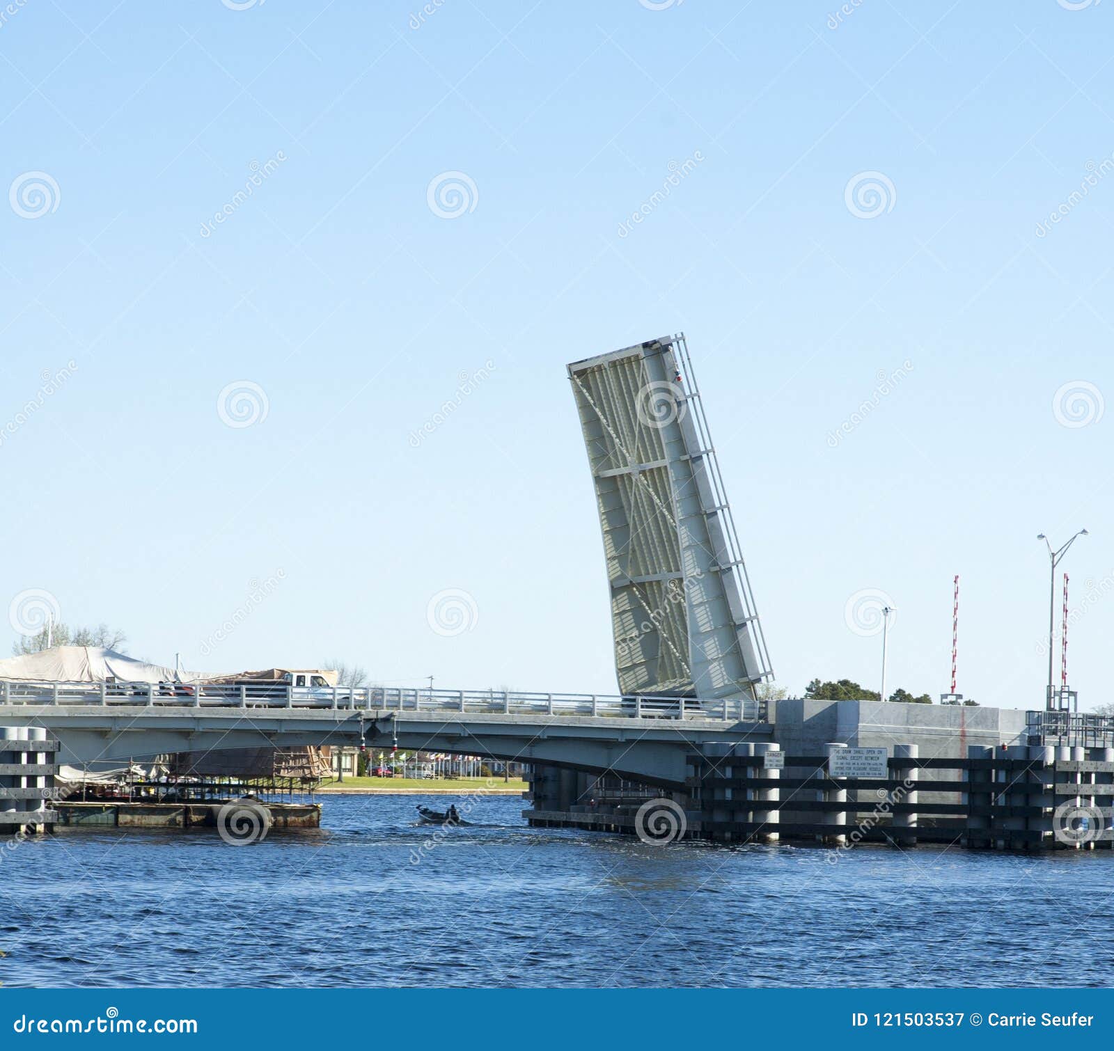 Bridge opening with boat stock image. Image of north - 121503537