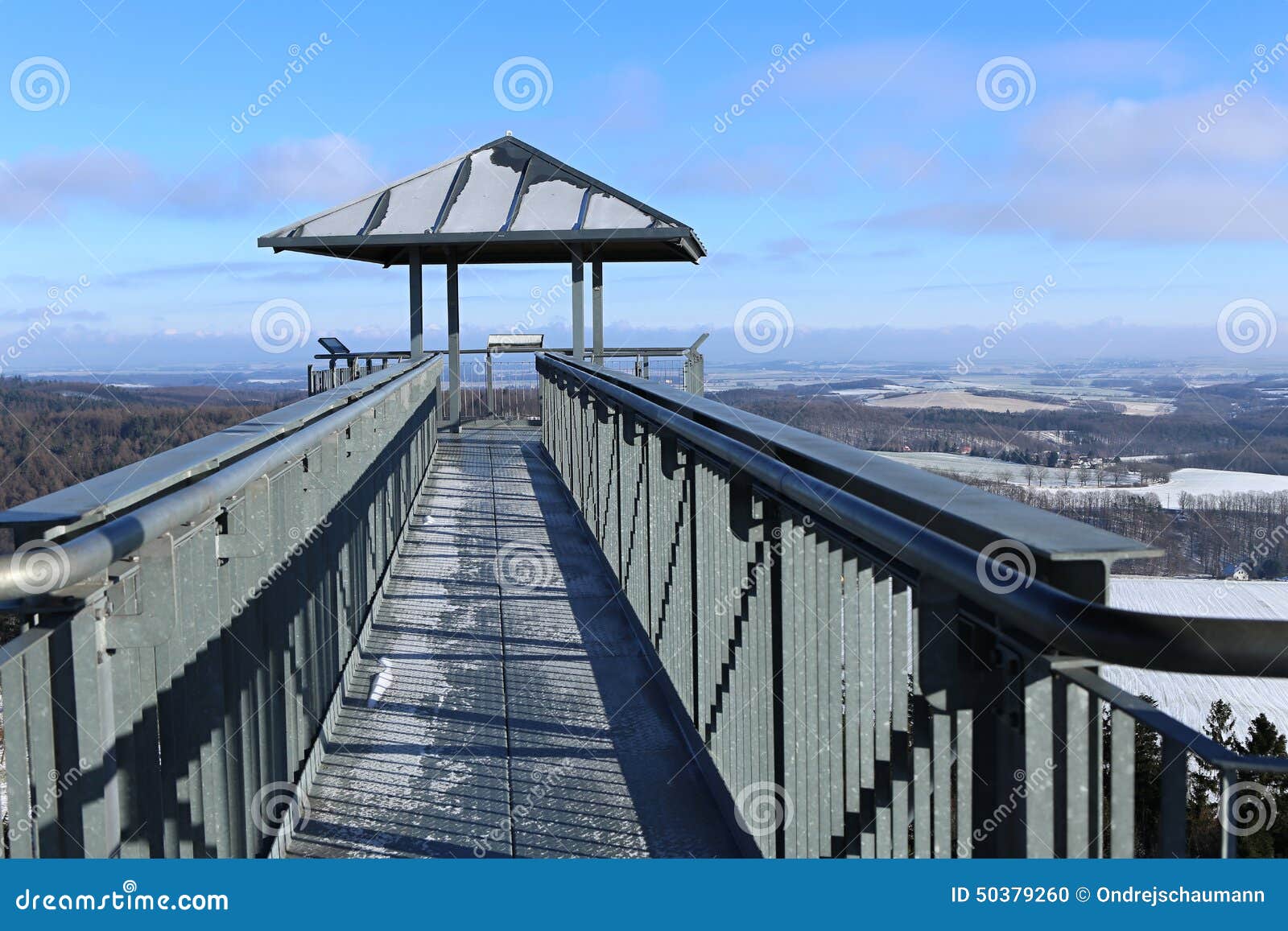 Bridge of the Outlook Tower Stock Photo - Image of snow, railing: 50379260