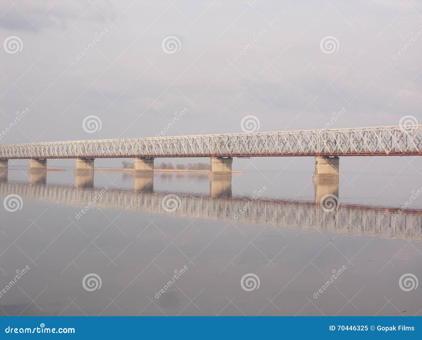 The Bridge on the Outskirts of the City of Cherkassy. Stock Image ...