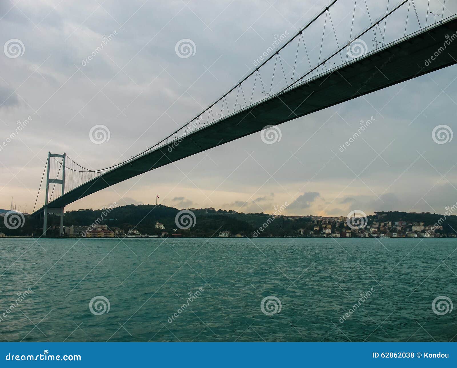 Bridge over the Bosphorus stock photo. Image of architecture - 62862038