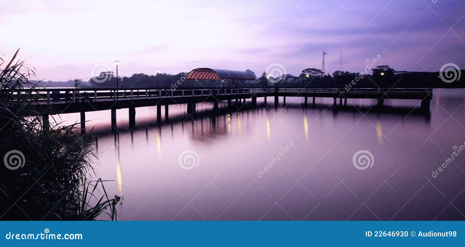 Bridge over calm waters stock photo. Image of peace, water - 22646930