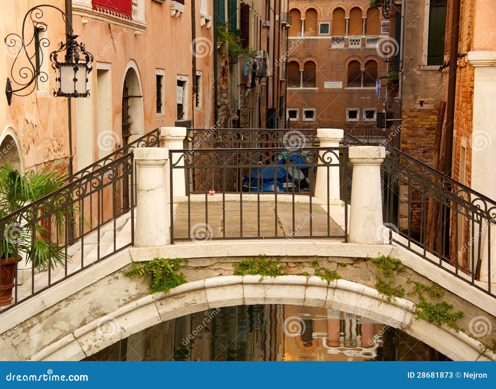 Bridge over canal stock image. Image of landmark, italian - 28681873