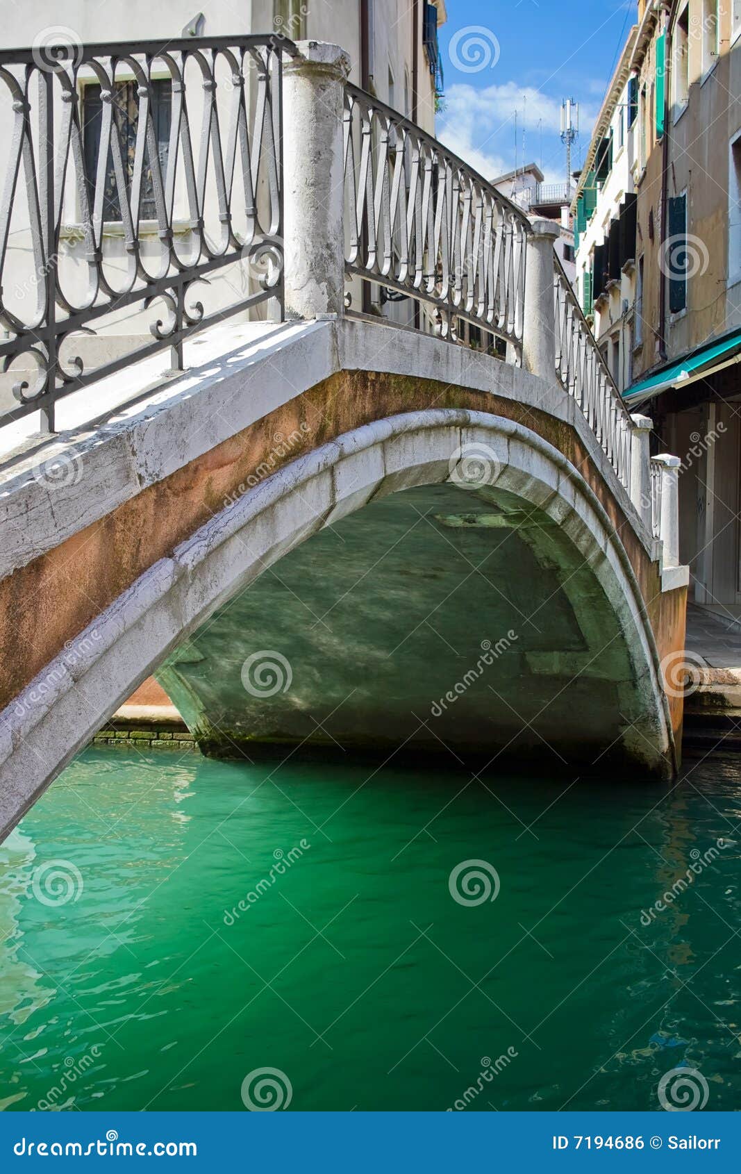 Bridge Over a Canal in Venice Stock Photo - Image of river, residence ...