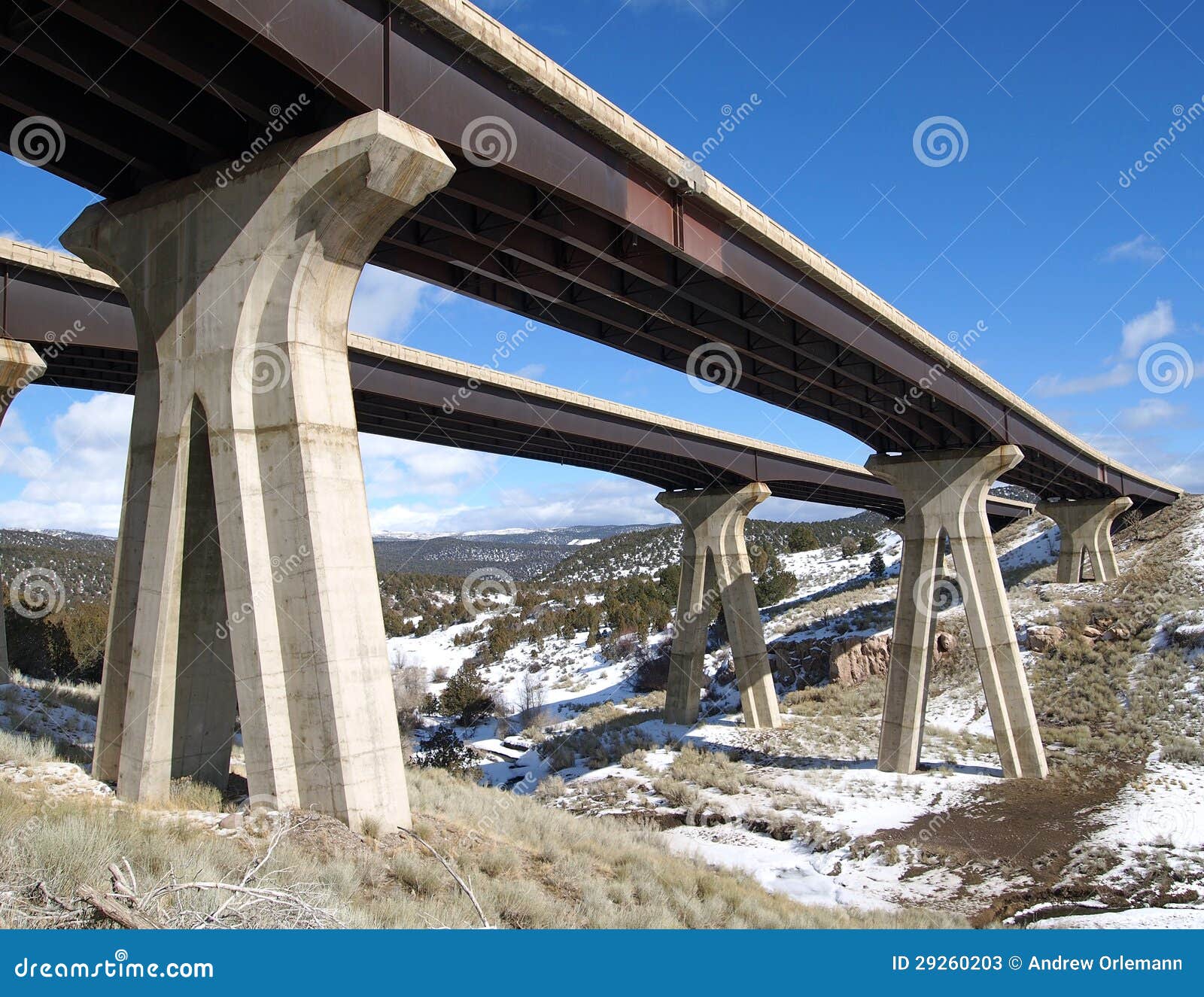 Bridge Over Canyon stock image. Image of girder, interstate - 29260203