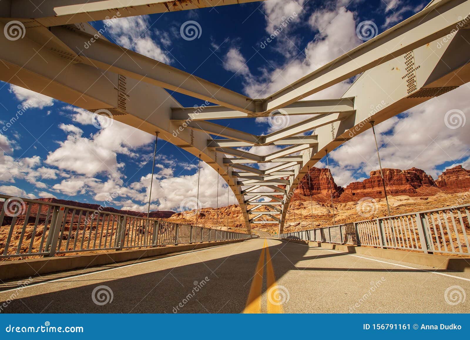 Bridge Over the Colorado River Stock Image - Image of page, nature ...