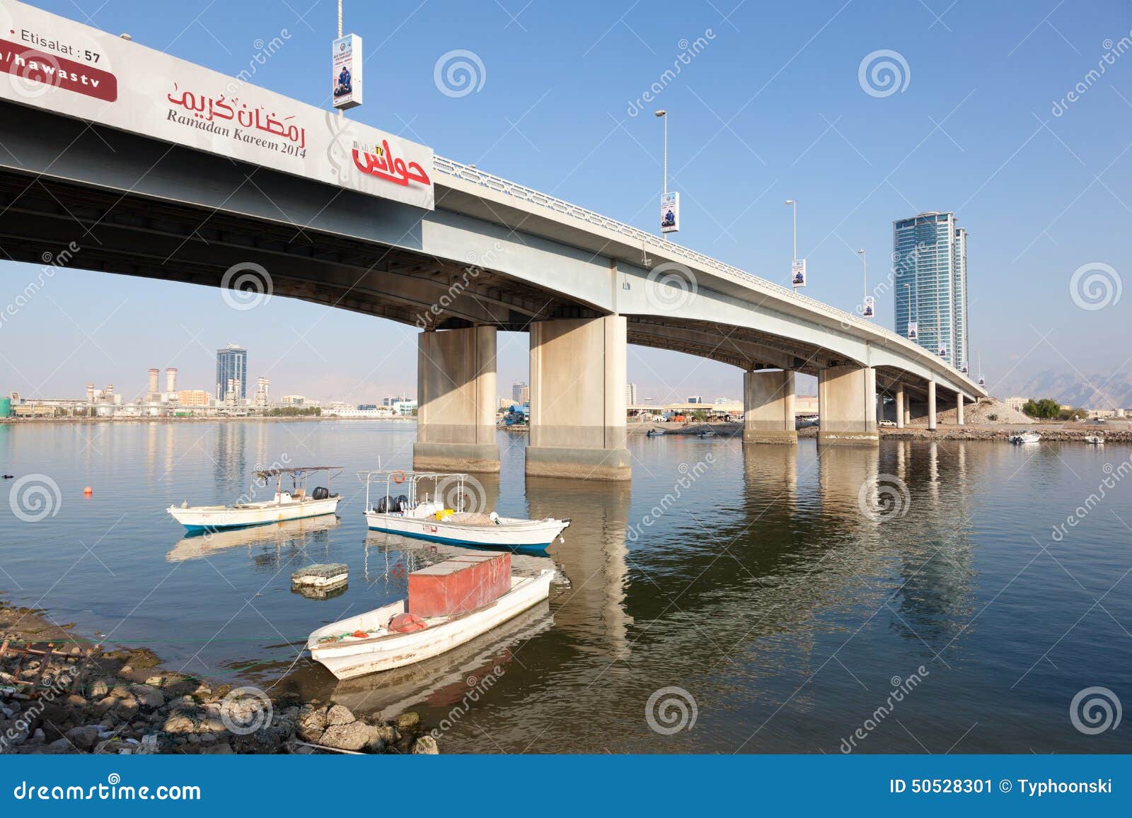 Bridge Over the Creek in Ras Al Khaimah Editorial Photo - Image of ...