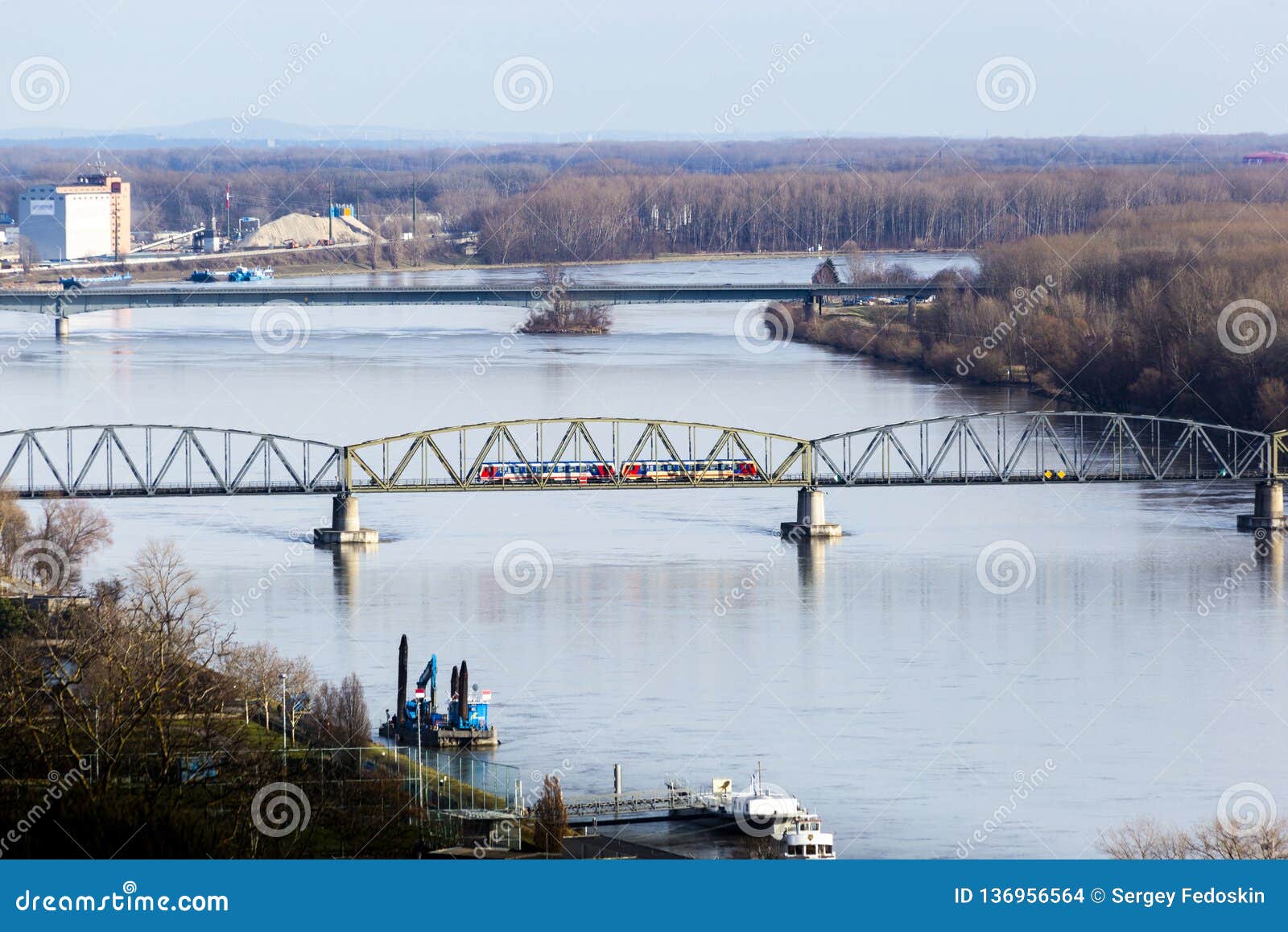 Bridge Over the Danube River Stock Photo - Image of landmark, strength ... Bridge Over the Danube River Stock Photo - Image of landmark, strength ...