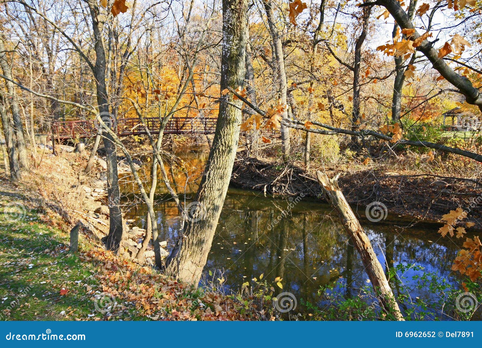 Bridge Over Deep River County Park Stock Photo - Image of water, deep ...