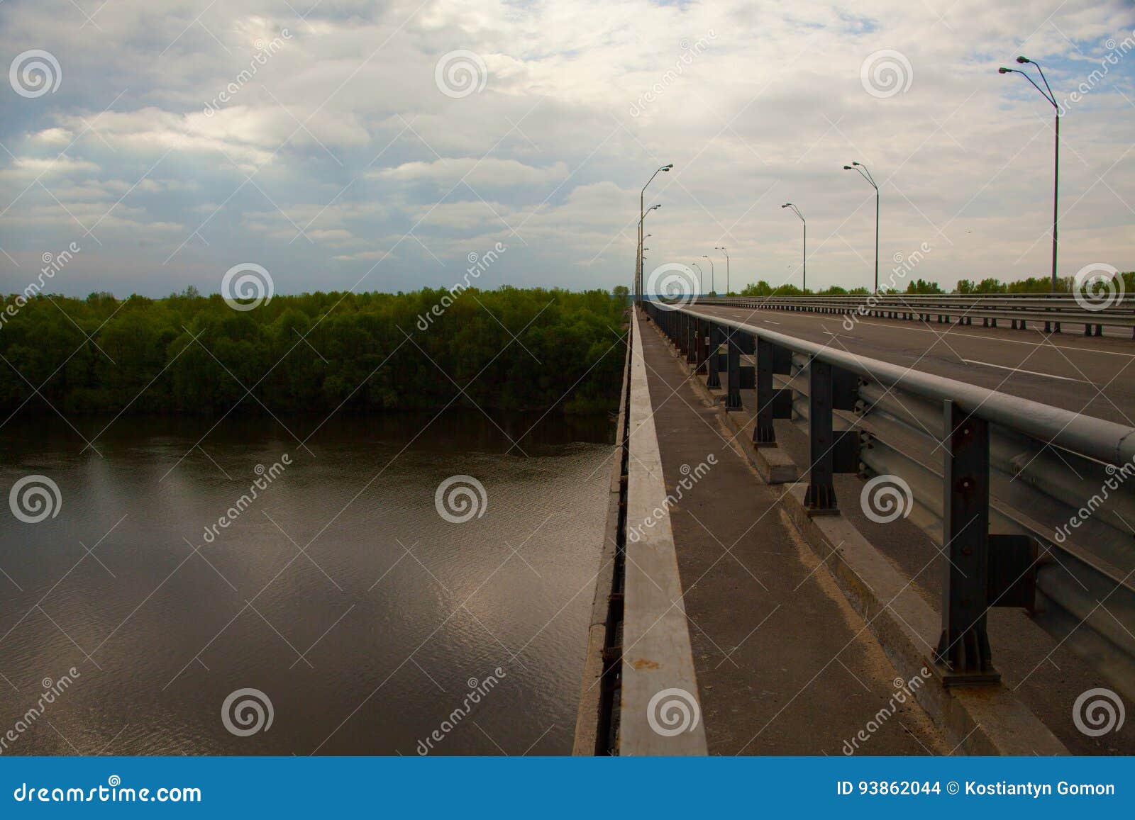 Bridge stock photo. Image of landscape, river, desna - 93862044
