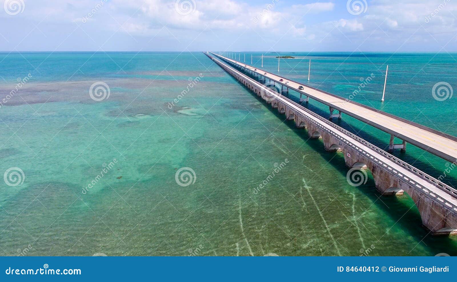 Bridge Over Florida Keys, Aerial View Stock Photo - Image of beautiful ...