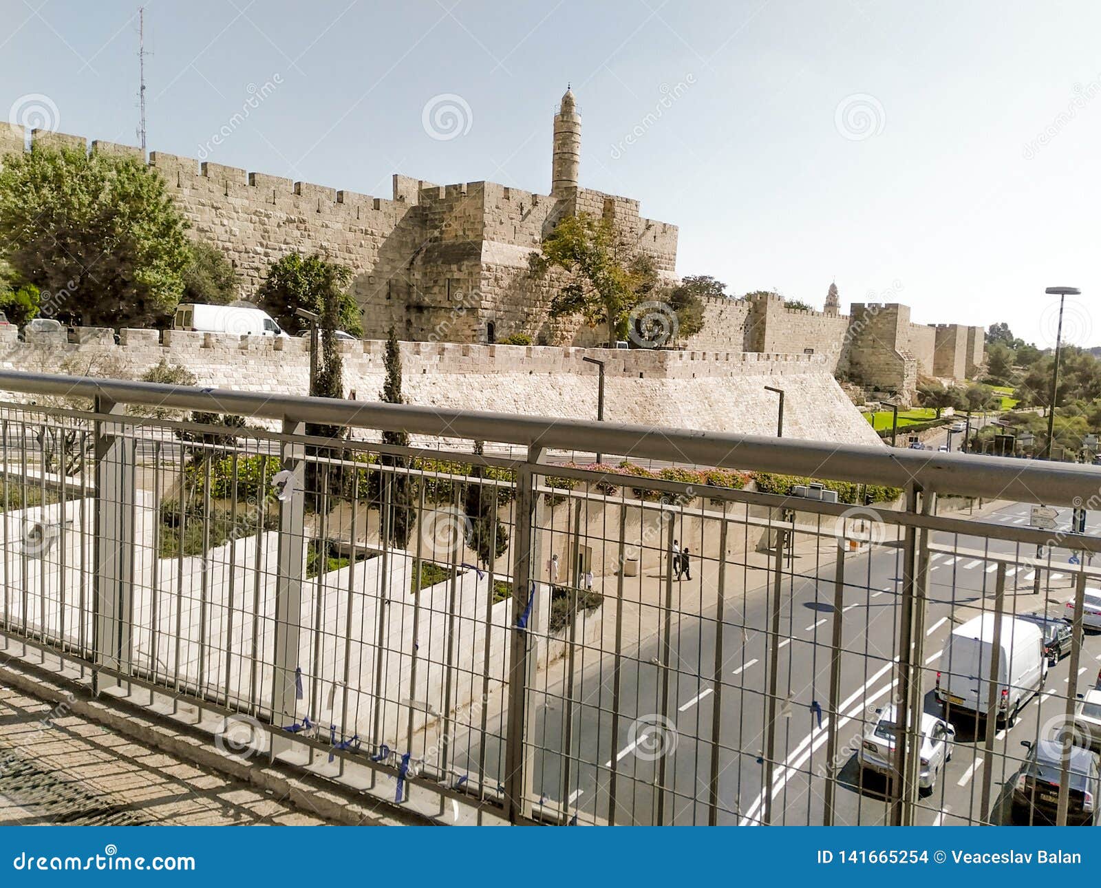 Bridge over the freeway stock photo. Image of city, jewish - 141665254