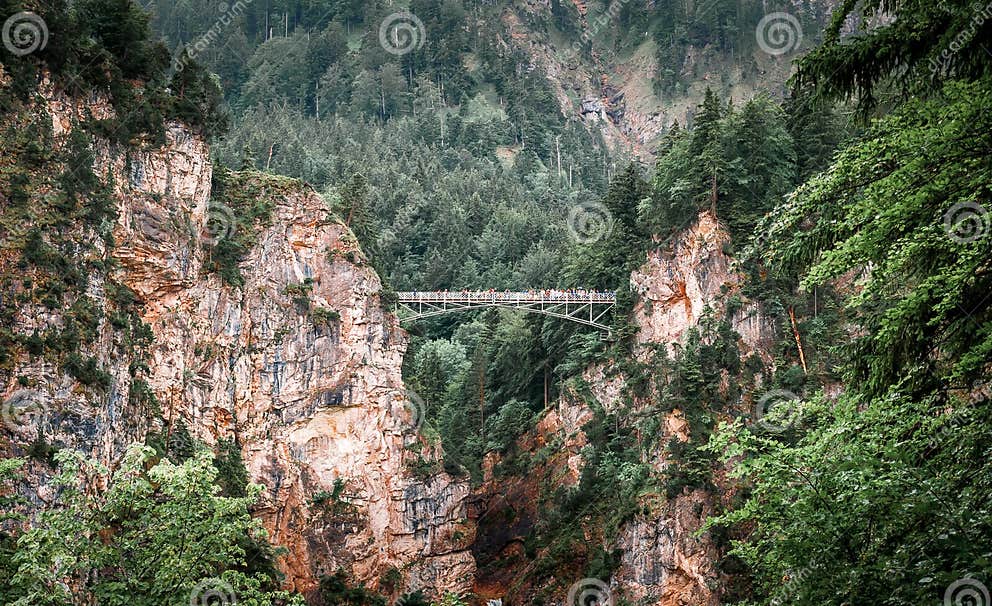 The bridge over the gorge stock image. Image of travel - 68733441