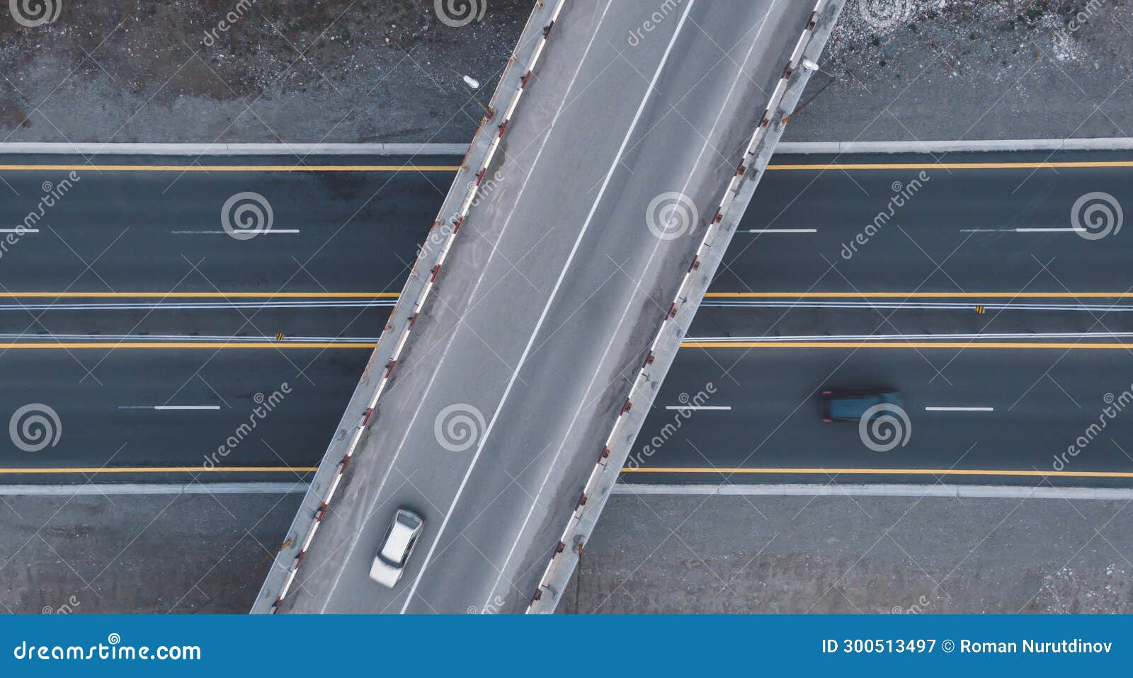 Bridge over the highway stock image. Image of crossroad - 300513497