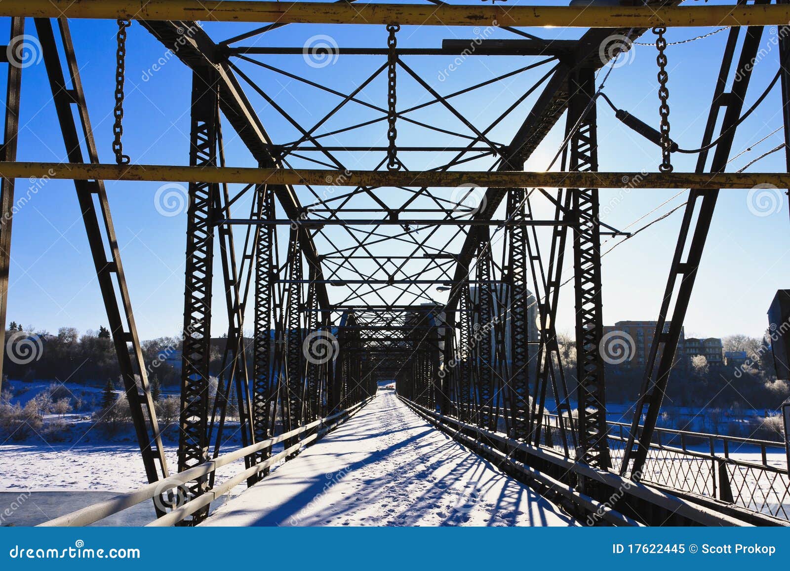 Bridge over the Icy River stock image. Image of historic - 17622445