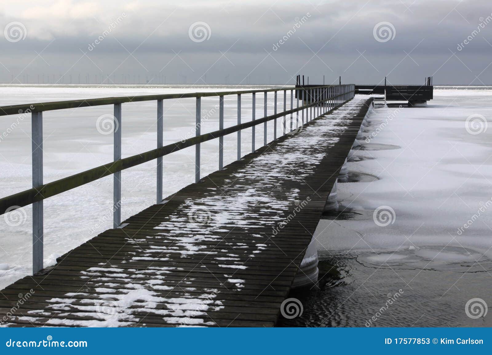 Bridge over icy water_10 stock image. Image of survive - 17577853