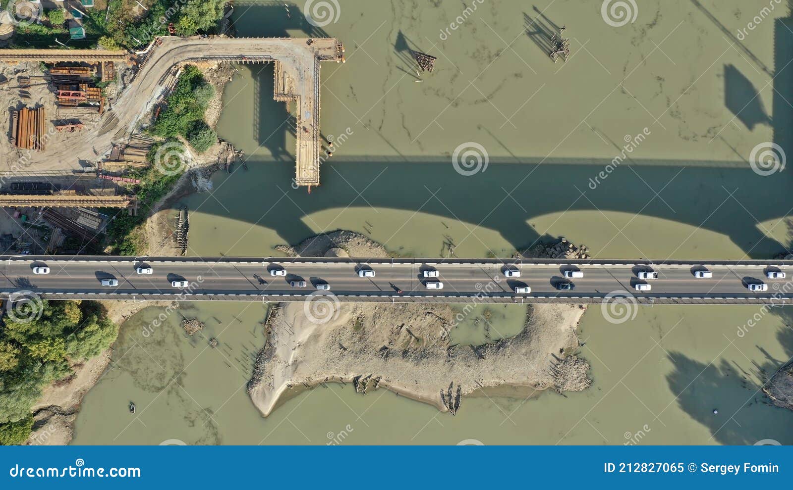 Bridge Over the Kuban River, Krasnodar Stock Image - Image of nature ...
