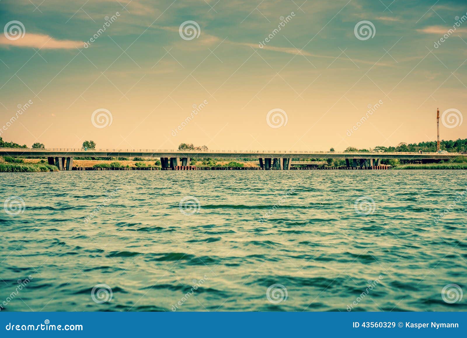 Bridge over a lake stock image. Image of detail, city - 43560329