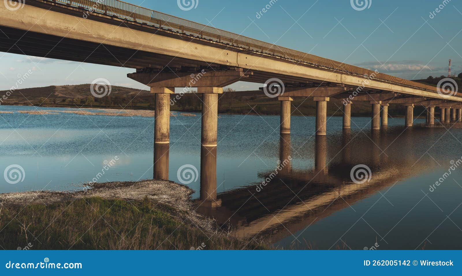 Beautiful Shot of a Bridge Over the Lake Stock Photo - Image of ...