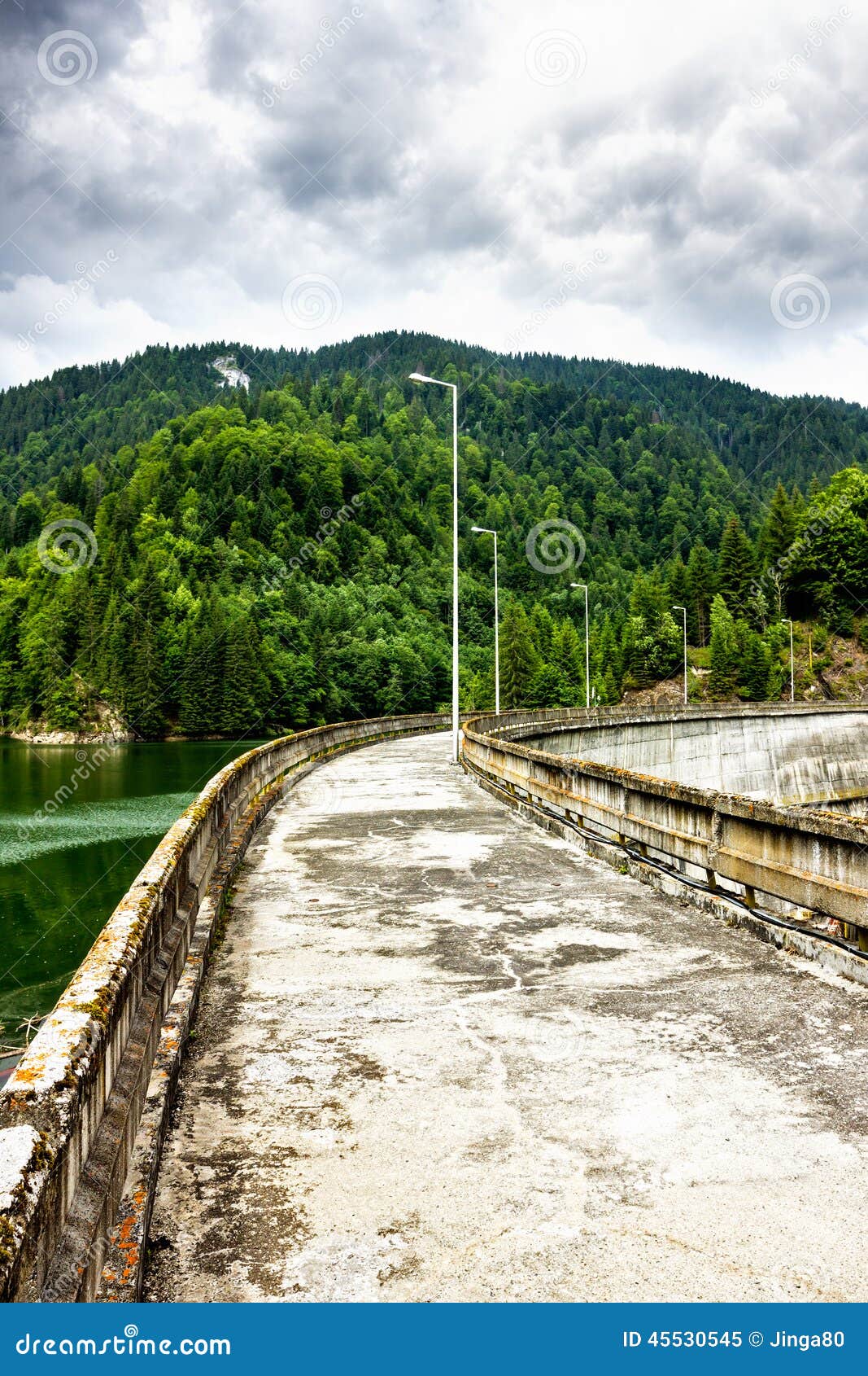 Bridge over lake stock image. Image of mountains, landscape - 45530545