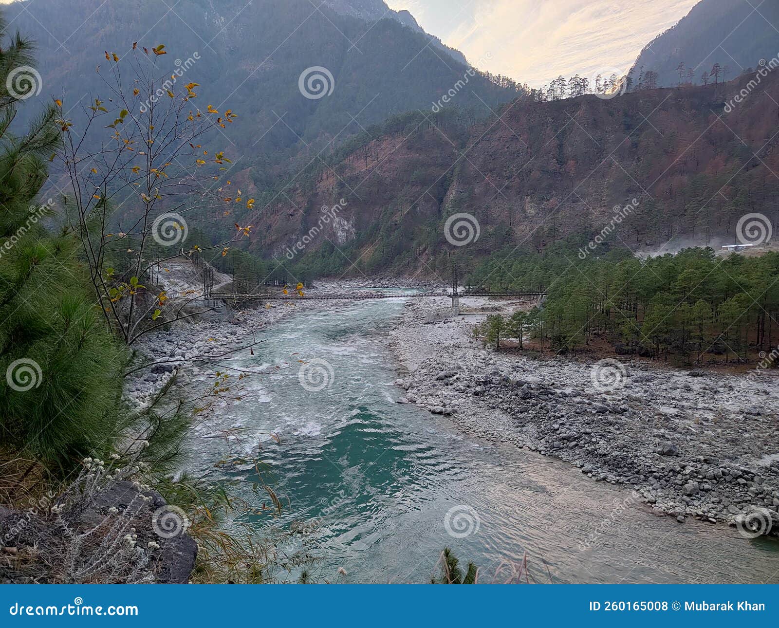 The Bridge Over the Lohit River in Arunachal Stock Photo - Image of ...