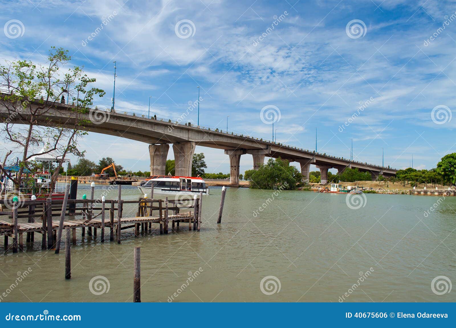 Bridge Over the Malacca River. Stock Photo - Image of reflection ...