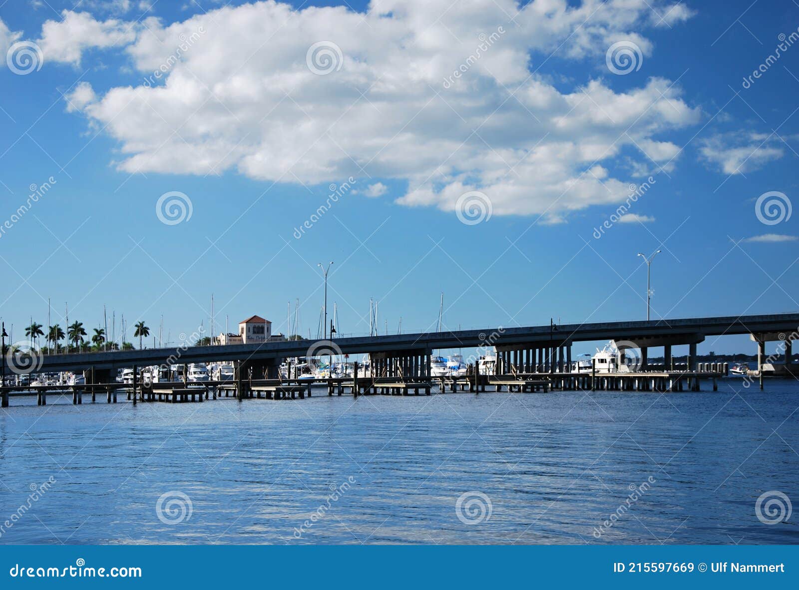 Bridge Over the Manatee River, Bradenton, Florida Stock Image - Image ...