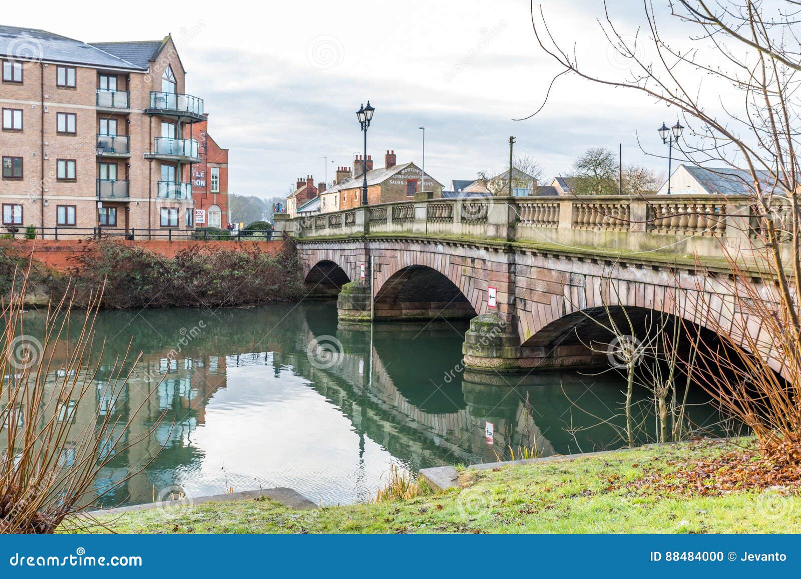 Bridge Over Nene River in Northampton, United Kingdom Editorial Image ...