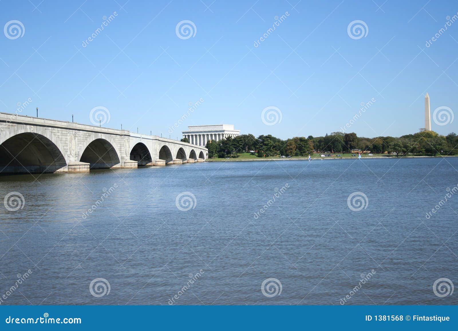 Bridge over Potomac stock photo. Image of potomac, monument - 1381568