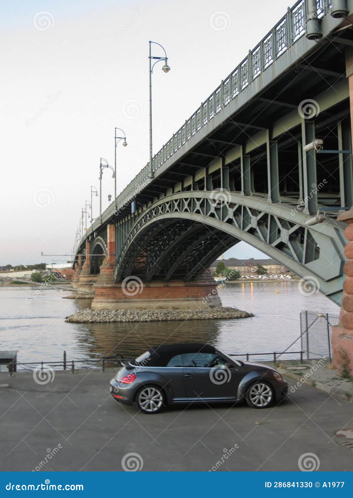 Bridge Over the Rhein River in Mainz Editorial Image - Image of ...