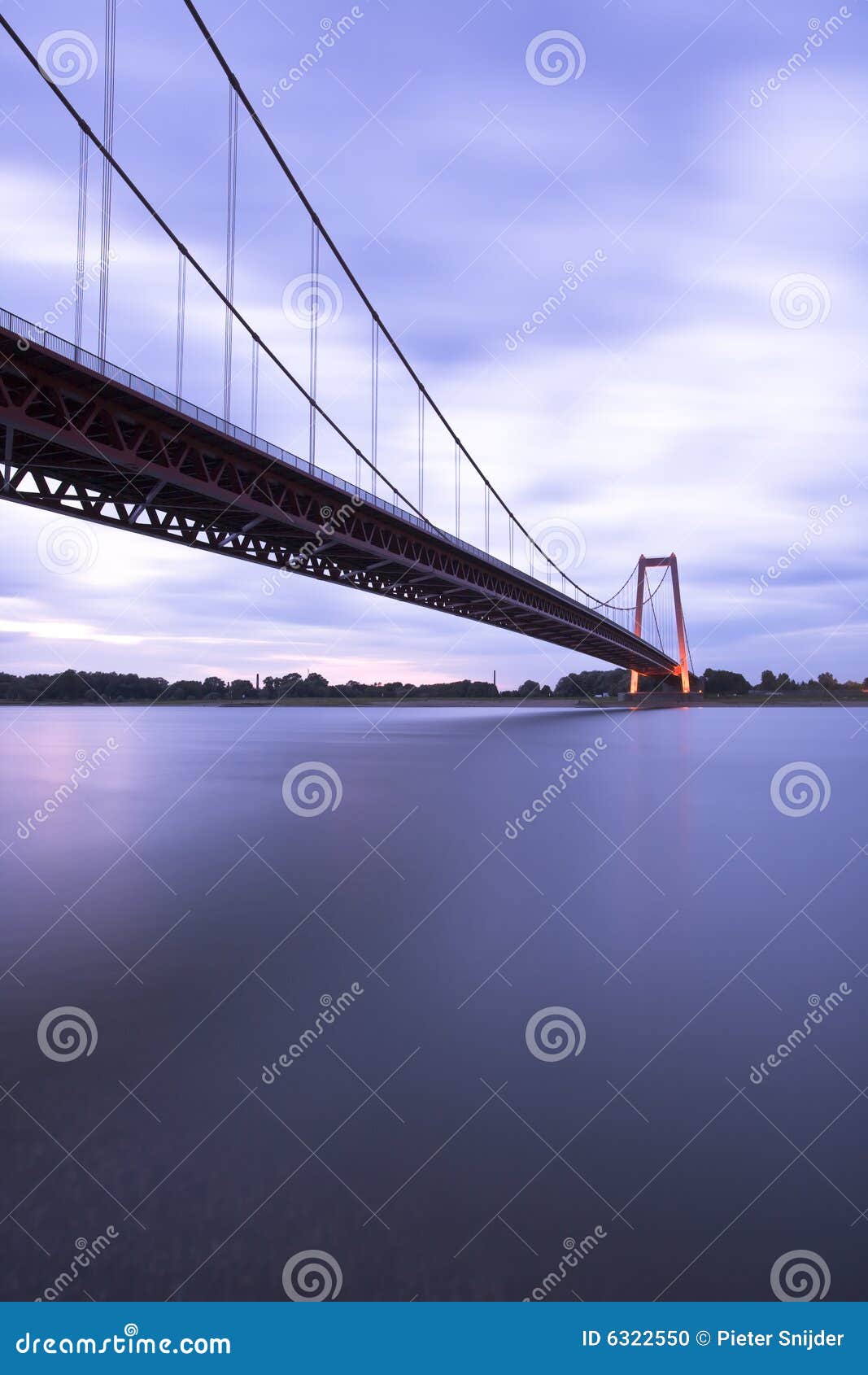 Bridge over Rhine River stock photo. Image of gate, light - 6322550
