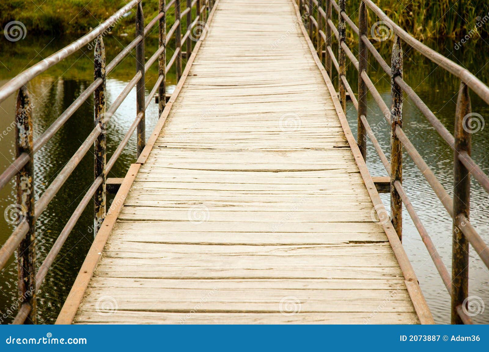 Bridge over river stock image. Image of walk, fresh, quiet - 2073887