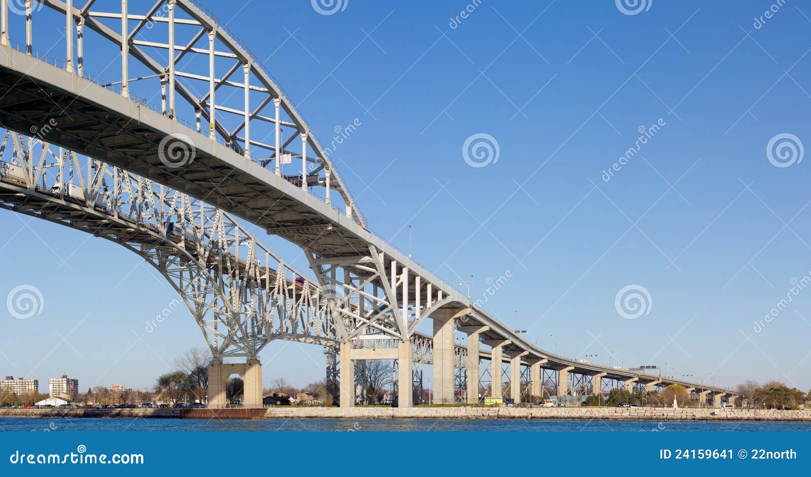 Bluewater Border Crossing Bridge, Sarnia Ontario Canada Royalty-Free ...