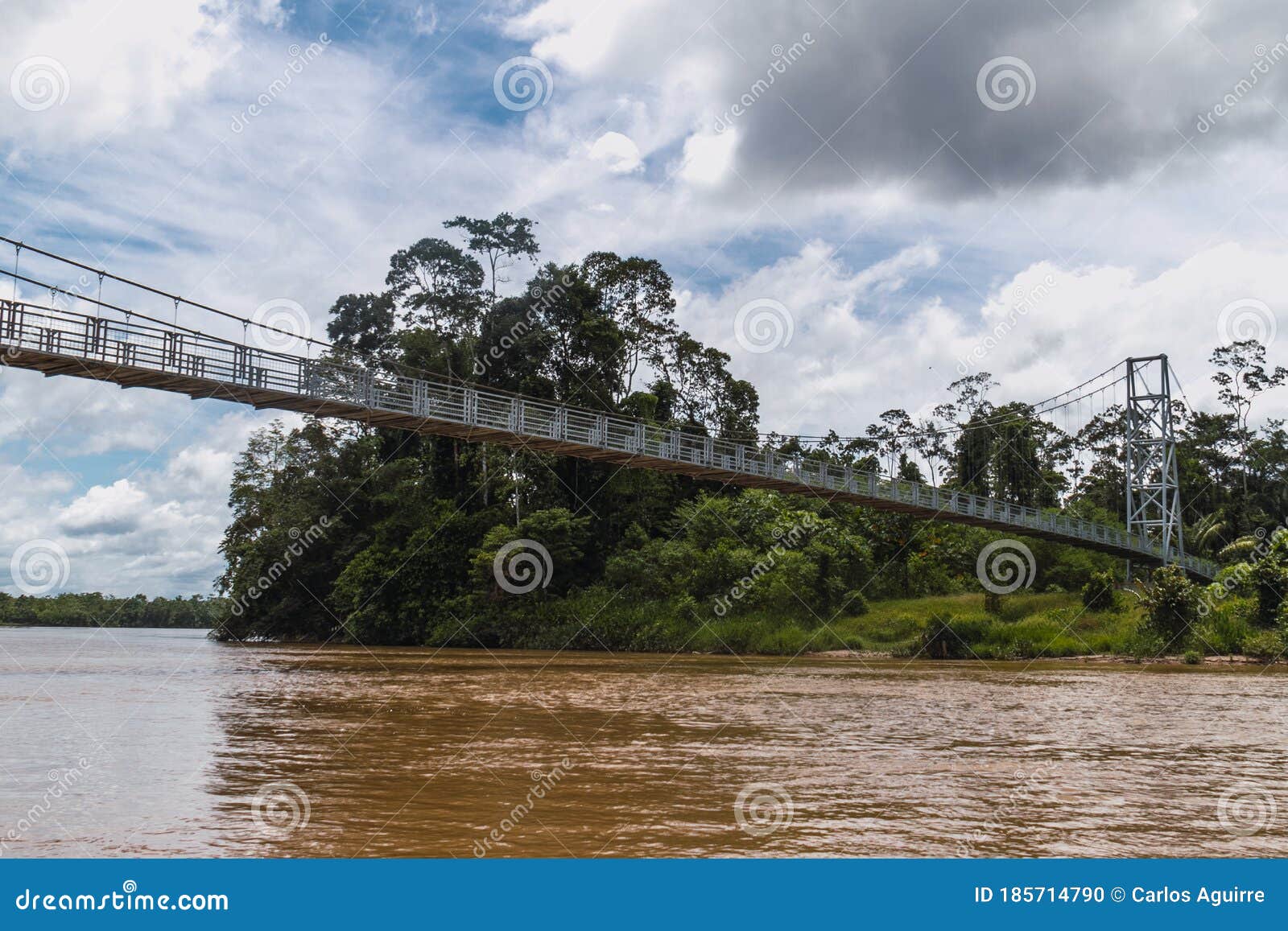 Bridge Over the River in the Amazon, Metal Structure, Large Bridges ...