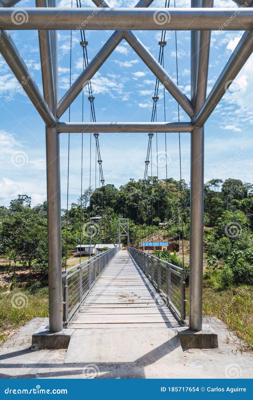 Bridge Over the River in the Amazon, Metal Structure, Large Bridges ...