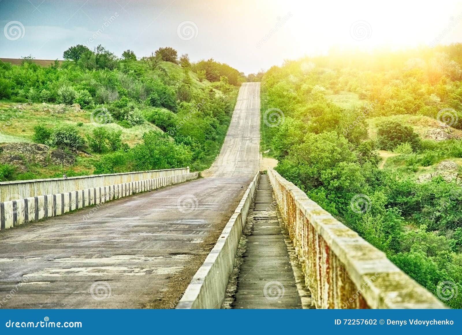 Bridge over the river stock photo. Image of park, nature - 72257602