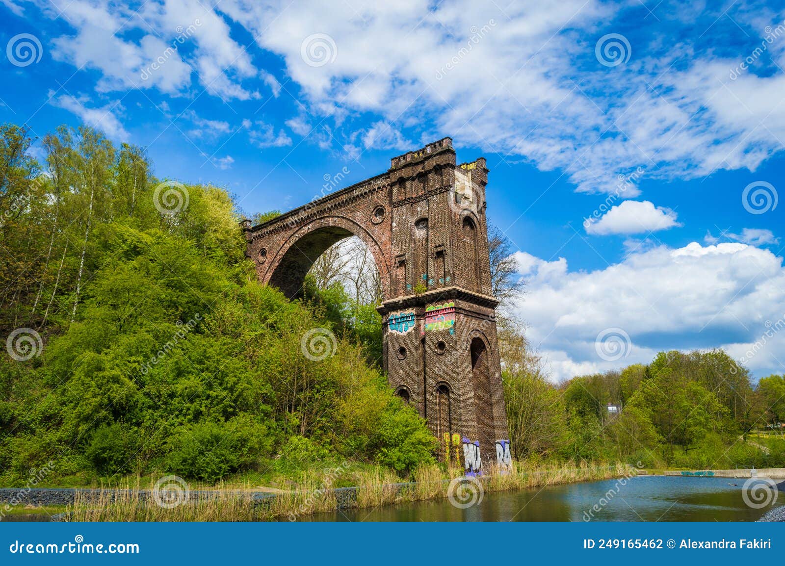 Bridge over the river editorial photography. Image of arch - 249165462