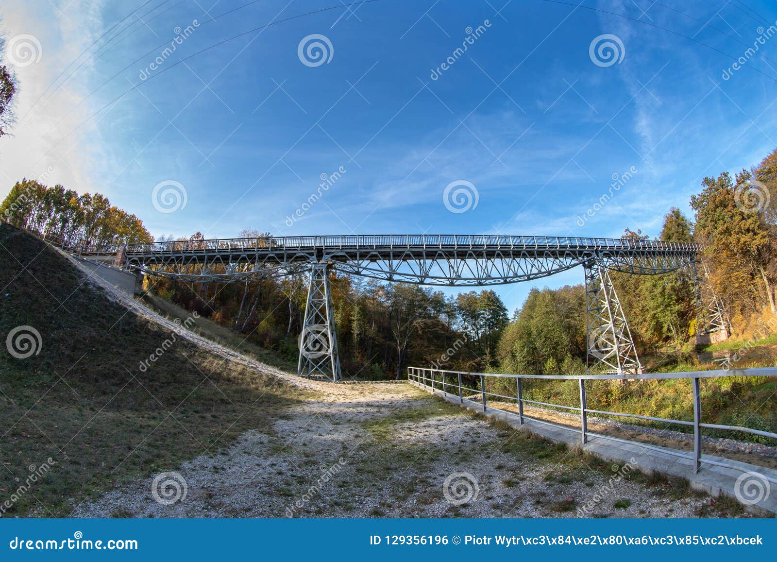 A Bridge Over a River Built from a Truss. Bridge, Truss Joined B Stock ...