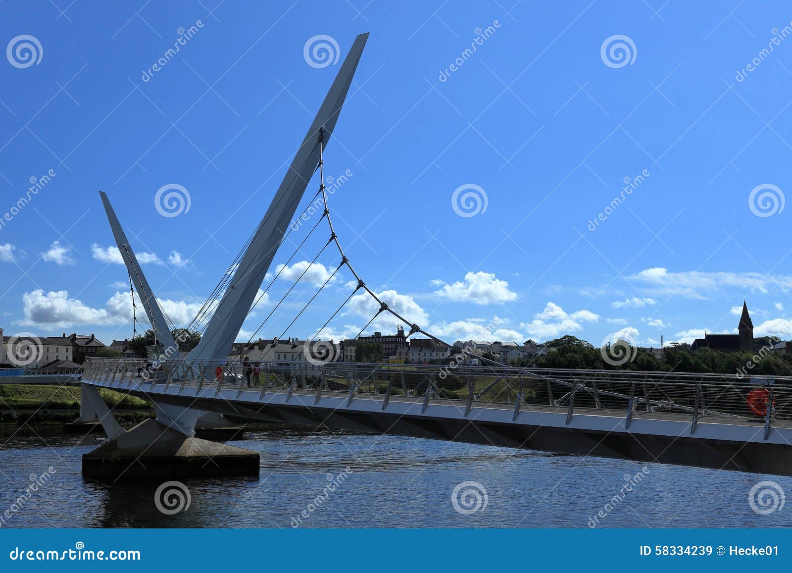 Bridge Over the River Foyle from Derry Stock Image - Image of bridge ...