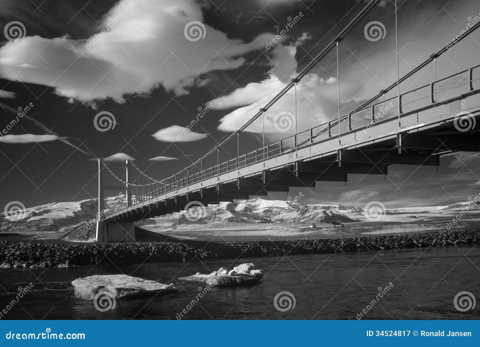 Bridge over a river ice stock image. Image of river, bridge - 34524817