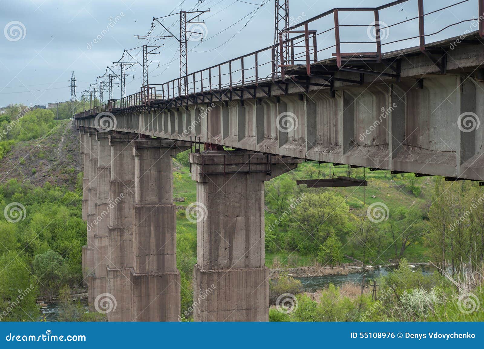 The Bridge Over the River in Kriviy Rig Stock Photo - Image of kriviy ...