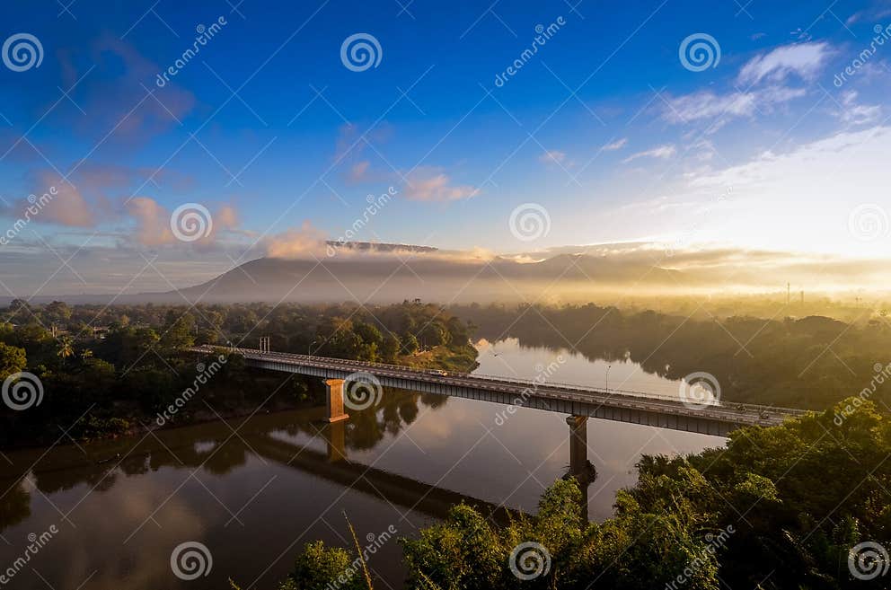 Bridge over the river editorial stock photo. Image of asia - 49664583