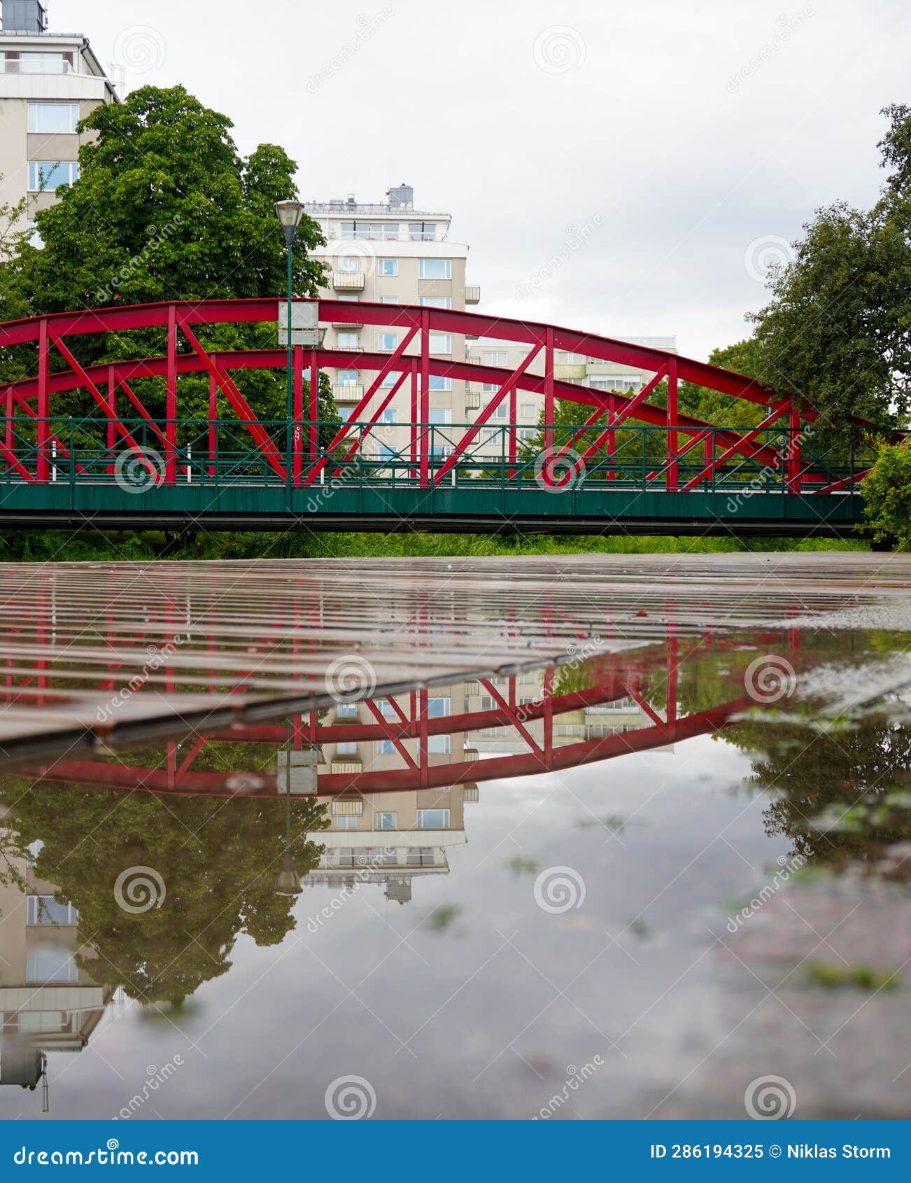 The Bridge Over the River during a Rainy Day Stock Image - Image of ...