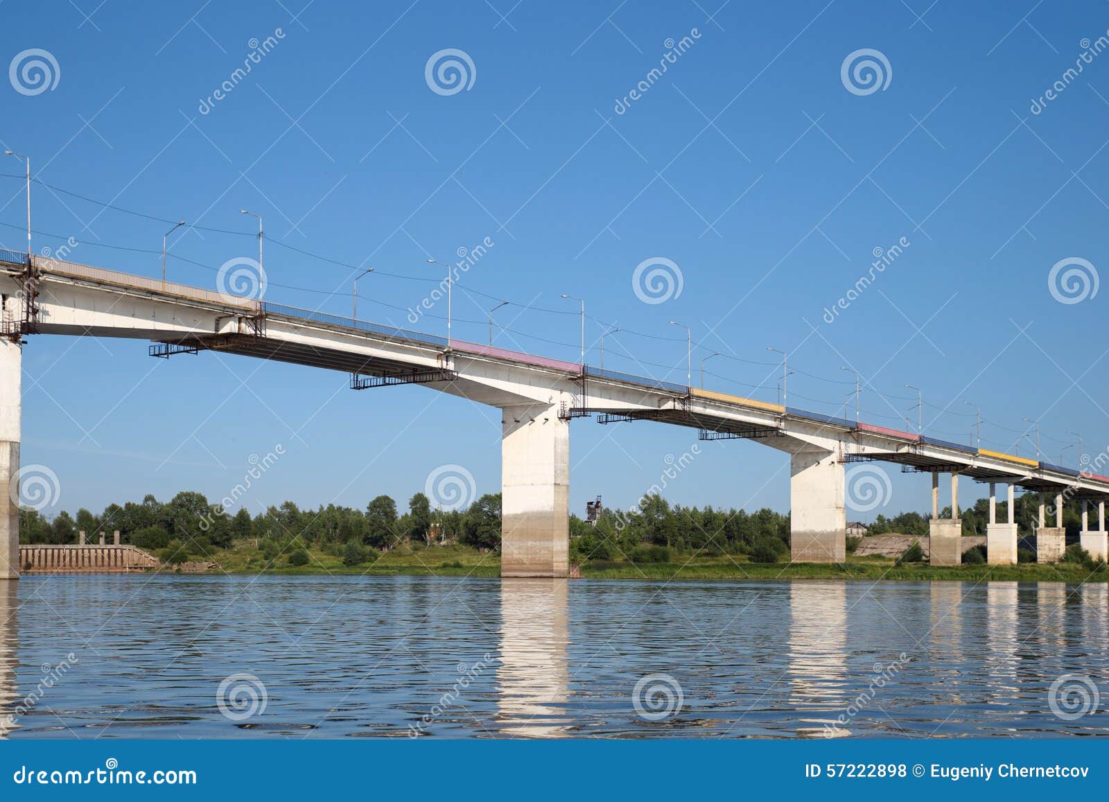 Bridge over the river stock photo. Image of metal, environment - 57222898