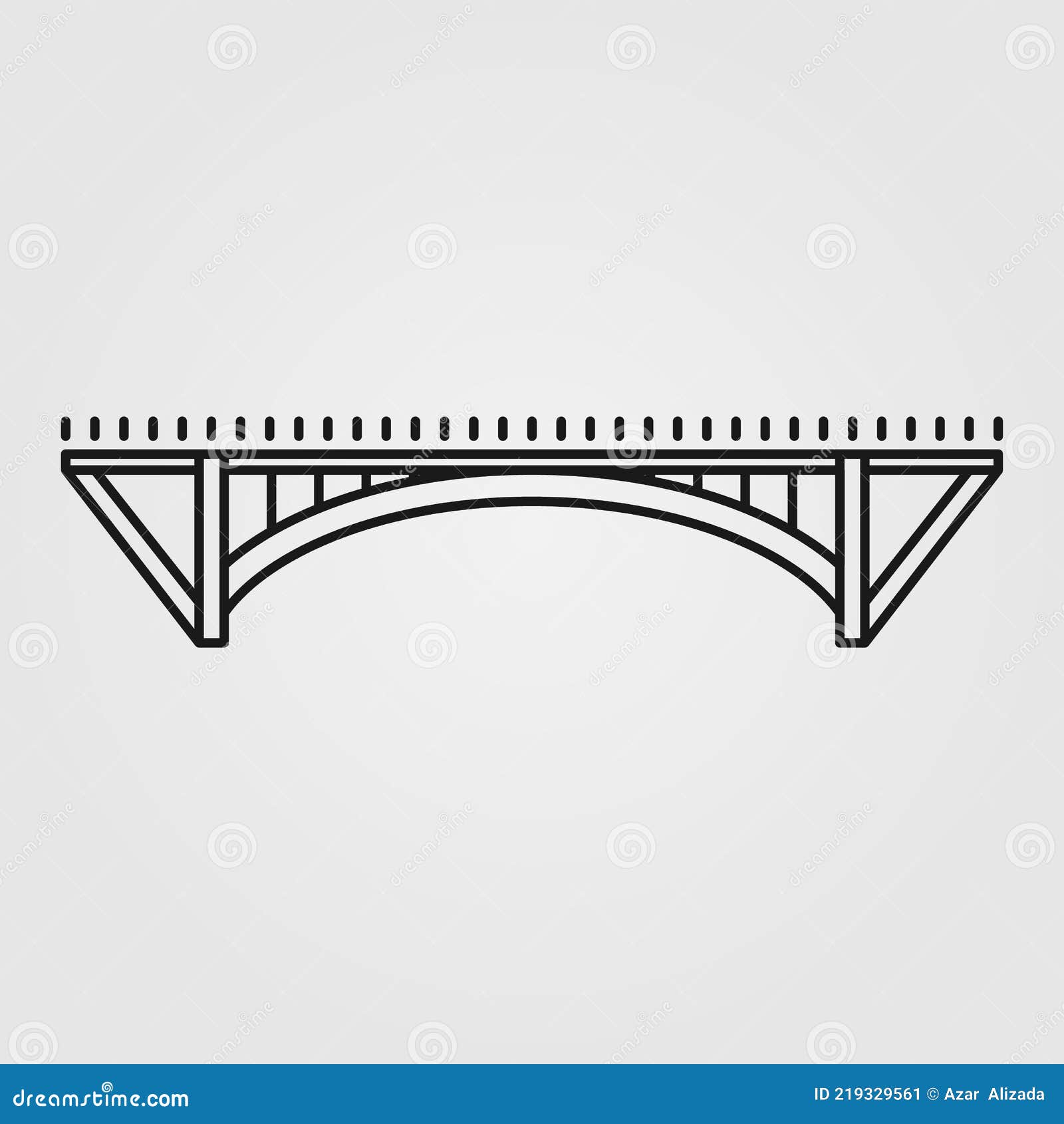 Bridge Over the River or Sea Icon. Transport Bridge Symbol Stock Vector ...