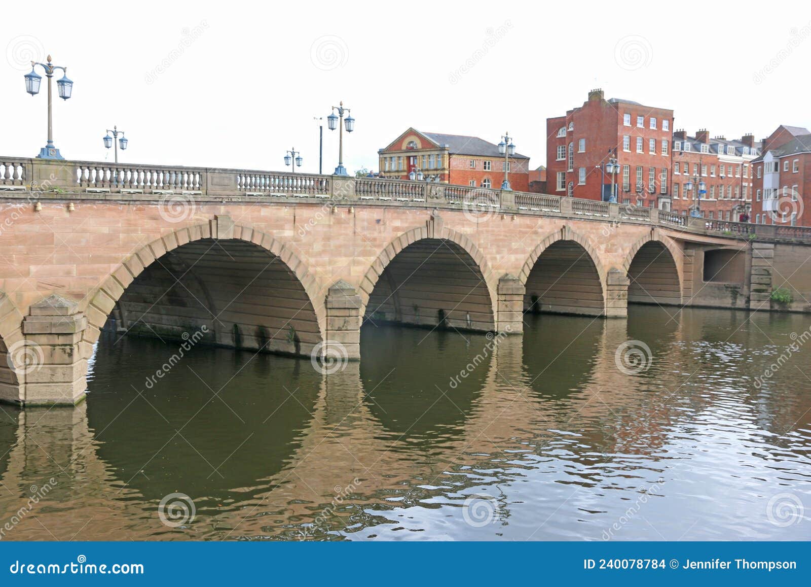Bridge Over the River Severn, Worcester Stock Photo - Image of arch ...